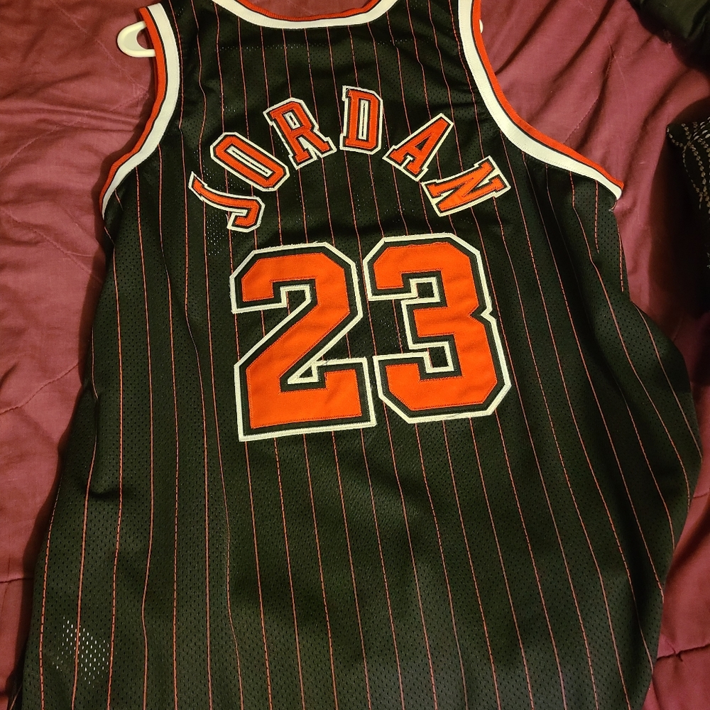 Vintage Nike Pinstripe Michael Jordan Jersey - Gem